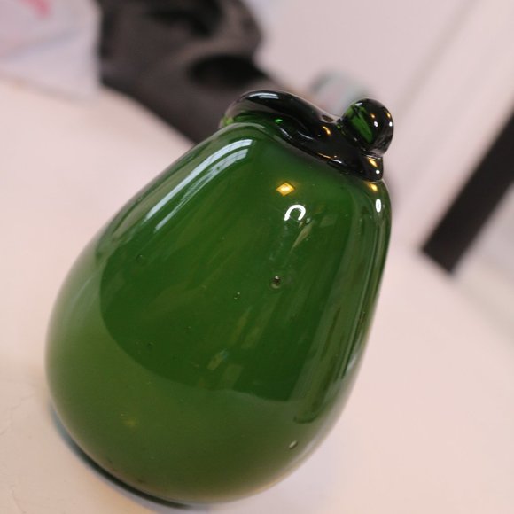 Murano | Art | Vintage Murano Style Glass Life Size Pear Fruit Art ...